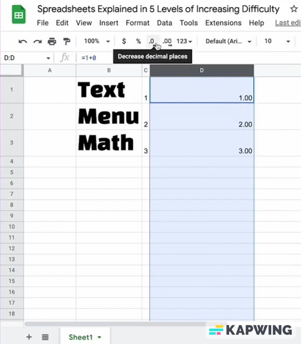 Spreadsheets Explained! 5 Levels of Difficulty: From Basic Text Input to Google Apps Script