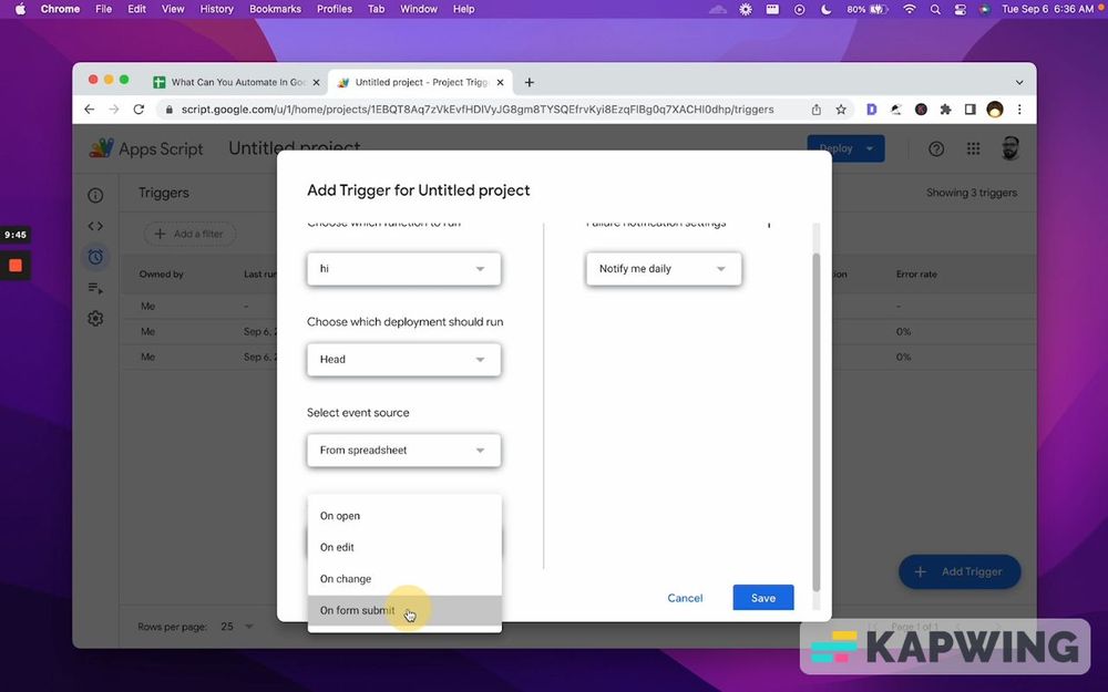 What Can You Automate in Google Sheets? Every single trigger available to Google Sheet users