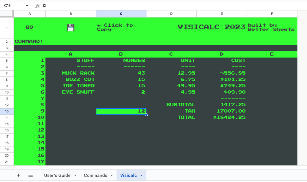 VisiCalc, the Revolutionary Spreadsheet Software from 1979, Returns!