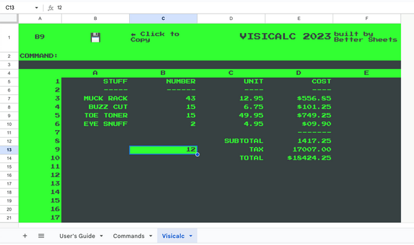 VisiCalc, the Revolutionary Spreadsheet Software from 1979, Returns!
